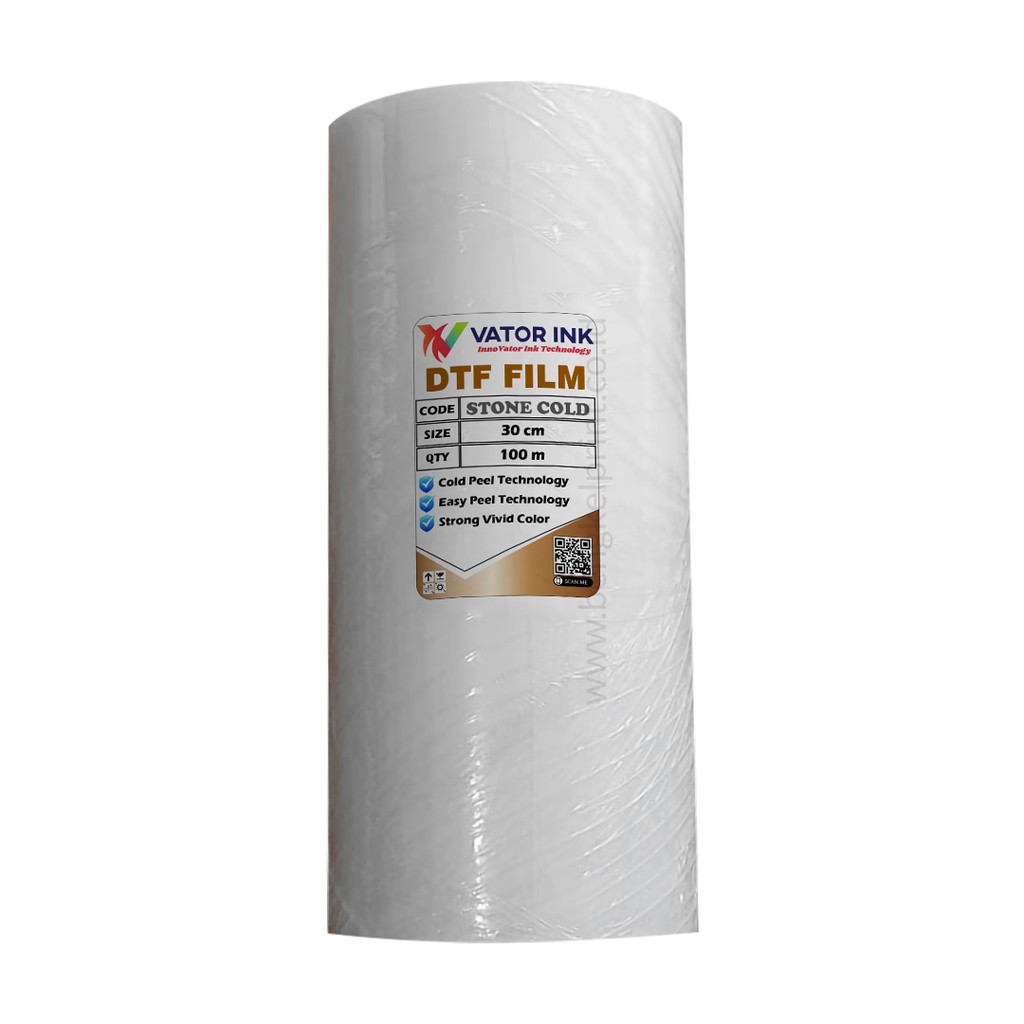 Jual Pet Film DTF Vator Stone Cold 30cm x 100m ( 1 roll) | Shopee Indonesia
