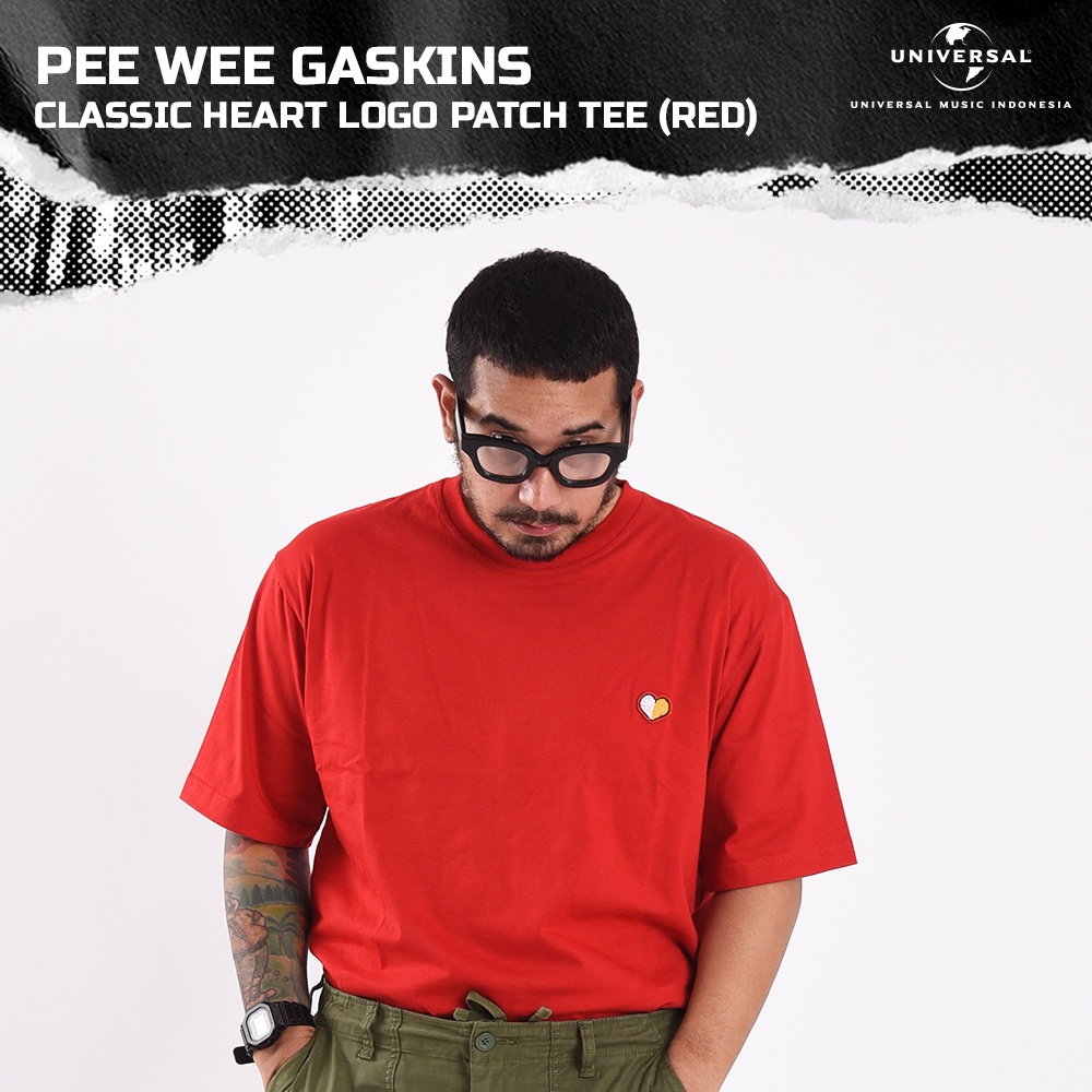 Jual Pee Wee Gaskins - Classic Heart Logo Patch Tee (Red) | Shopee ...