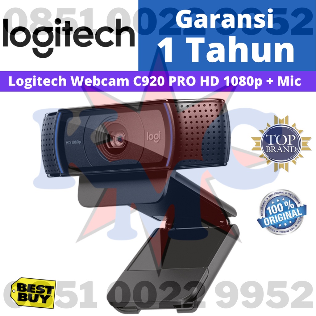 Jual WEBCAM LOGITECH C-920 PRO FULL HD 1080P - LOGITECH WEBCAM C920 PRO ...