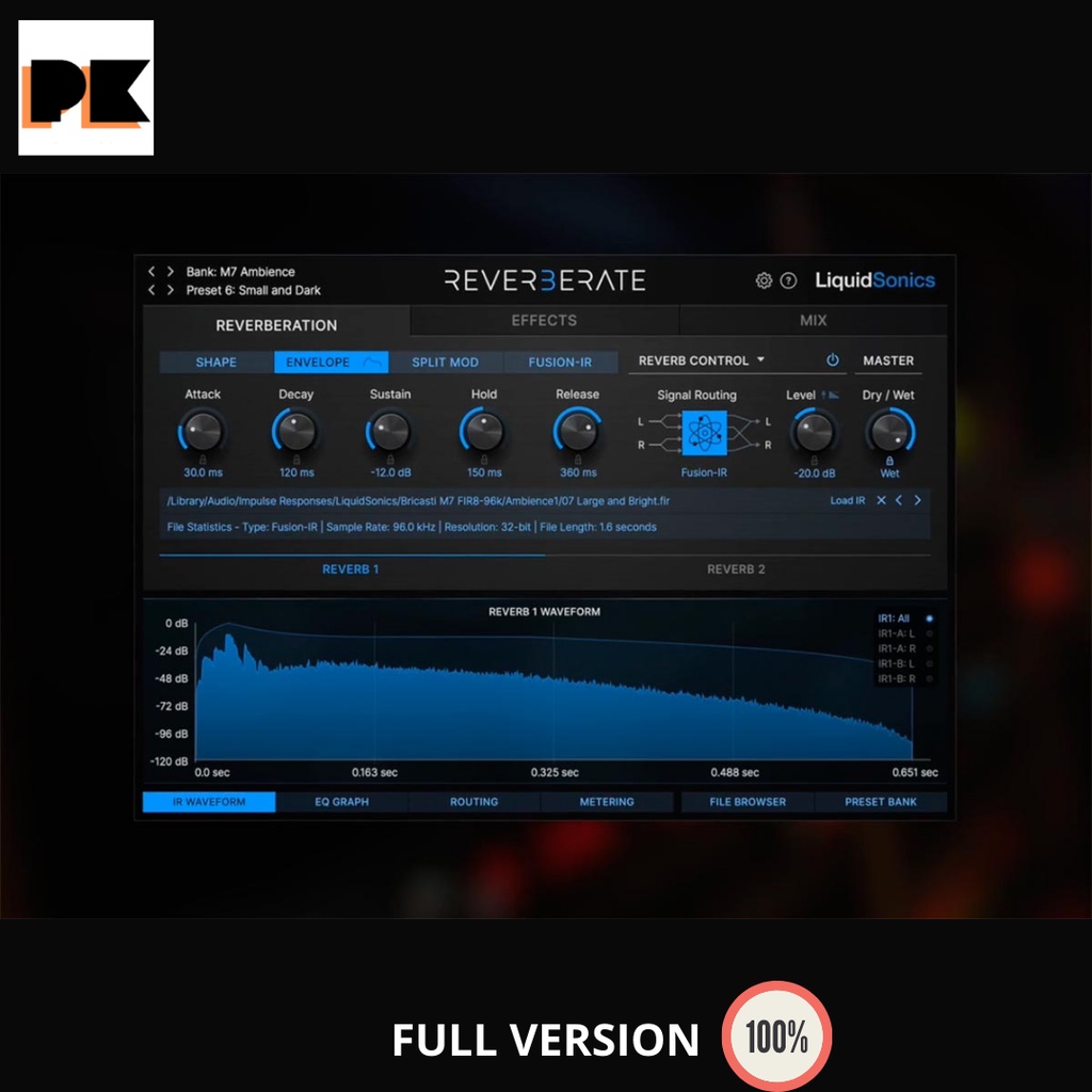 Jual Plugin LiquidSonics Reverbverate v3 - vst impulse captures of ...