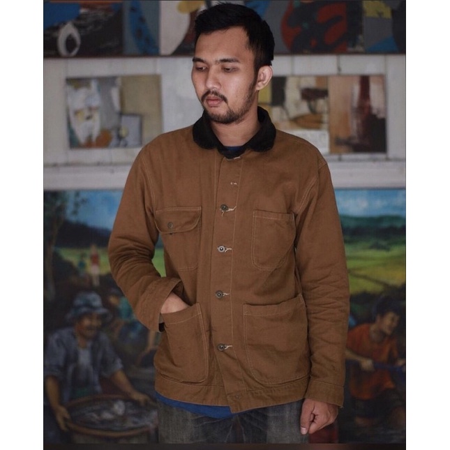 Jual jaket parka trucker brown camel, JAKET DAILY OUTDOOR VINTAGE. by ...