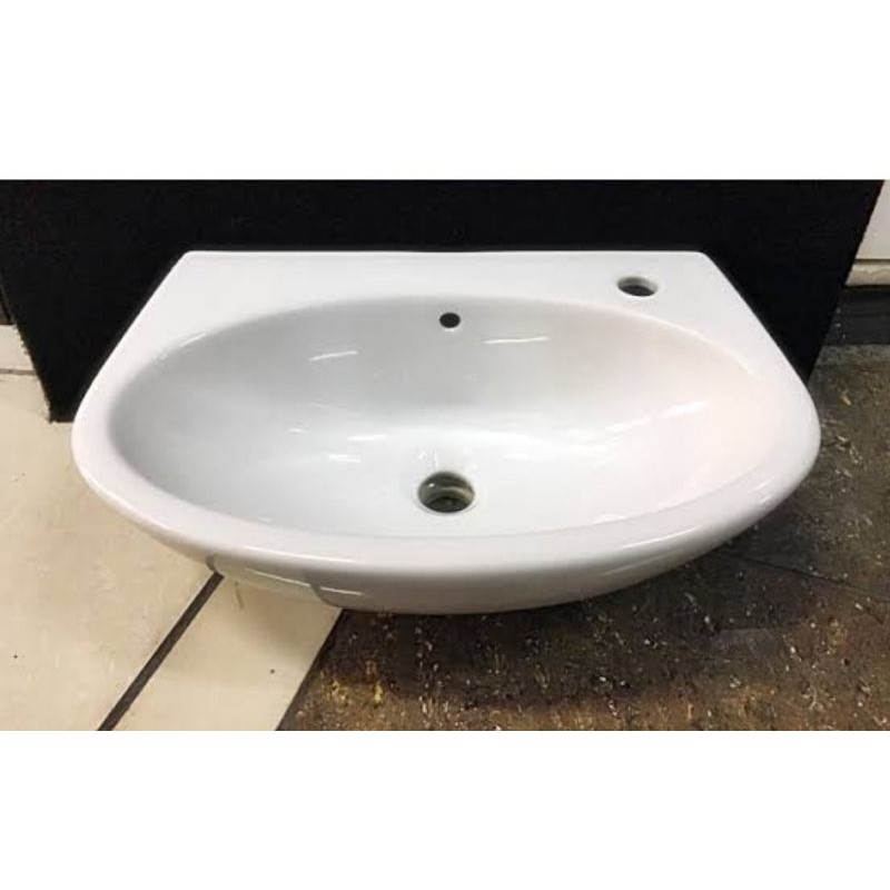 Jual wastafel gantung tembok putih toto LW246 45cm x 30,5cm | Shopee ...