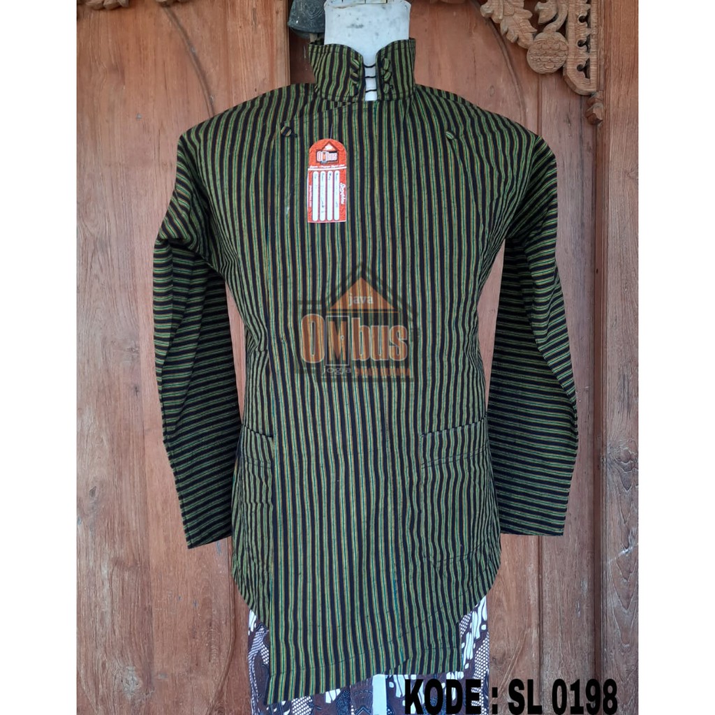Jual Surjan Lurik Alusan Grade A Kode: SL 0198 | Baju Jawa | Baju ...