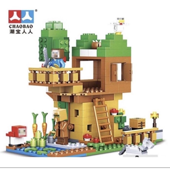 Jual Cantik Brick Minecraft Set Jungle Treehouse/ Lego Minecraft My ...