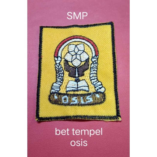 Jual badge osis SD SMP dan SMA bet tempel saku seragam sekolah | Shopee ...