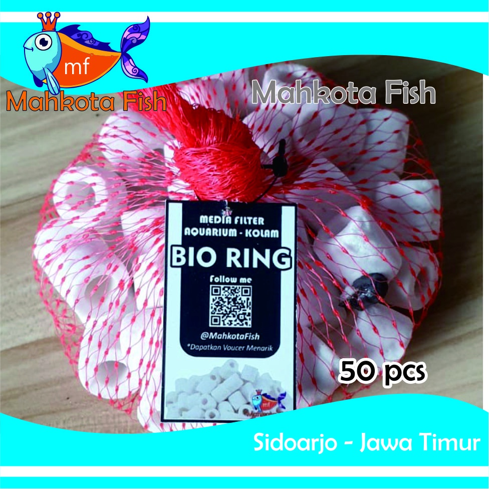 Jual Bio Ring KECIL (1 Kantong / 50 Biji) | Bioring Keramnik | Media ...