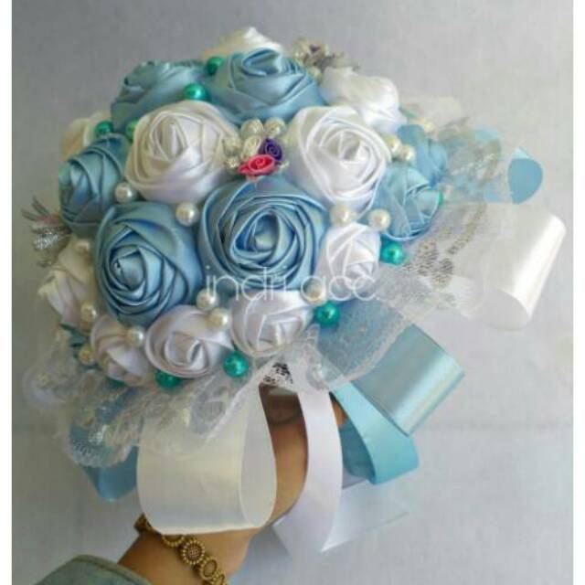 Jual Buket Bunga Satin / Hand Bucket / Wedding - Pernikahan / Wisuda ...