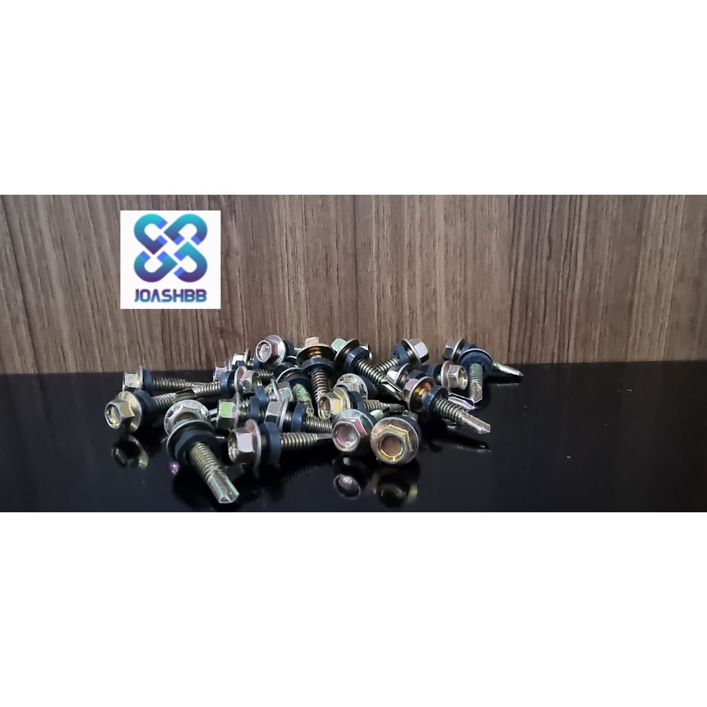 Jual Baut Roofing #12x25mm (2,5cm) OXFORD / Ruping/ Self drilling screw ...