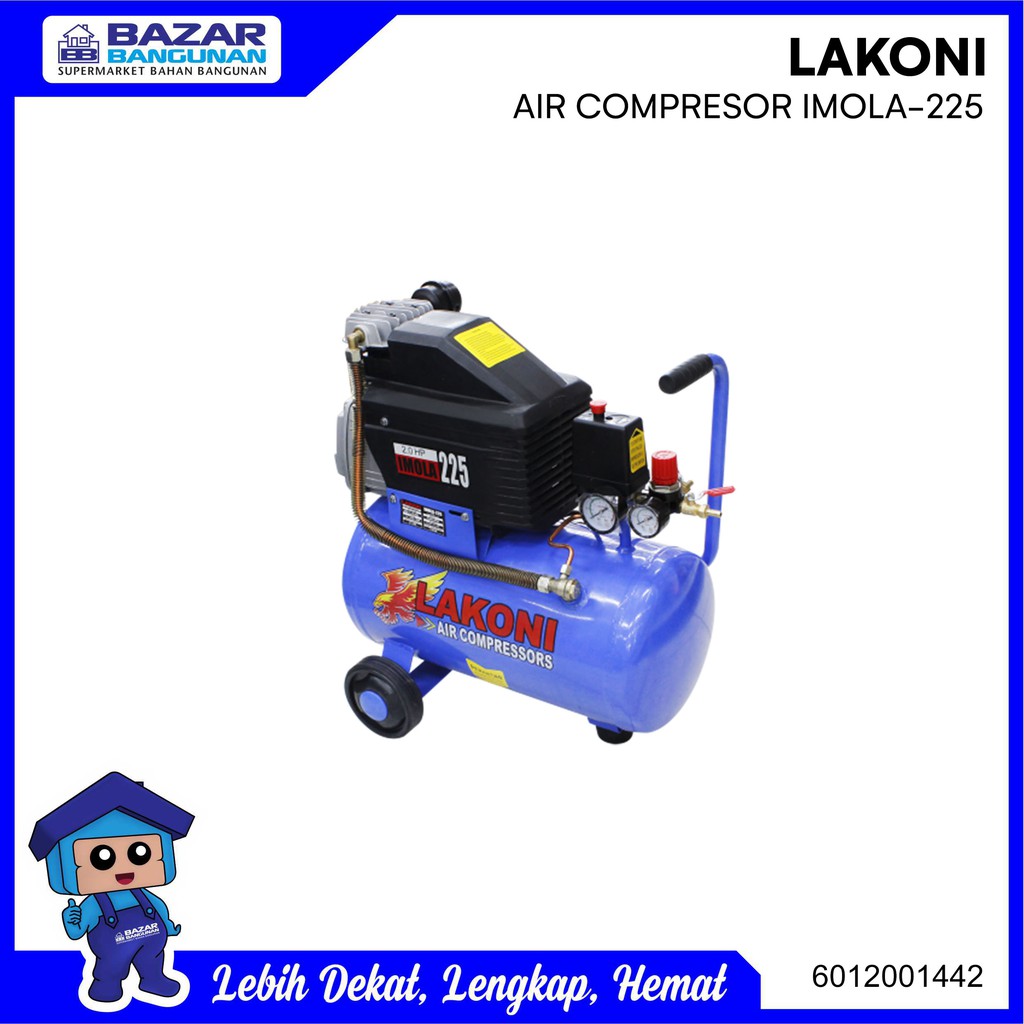 Jual Lakoni - Kompresor / Compressor Listrik Angin Udara Imola 225 2 Hp ...