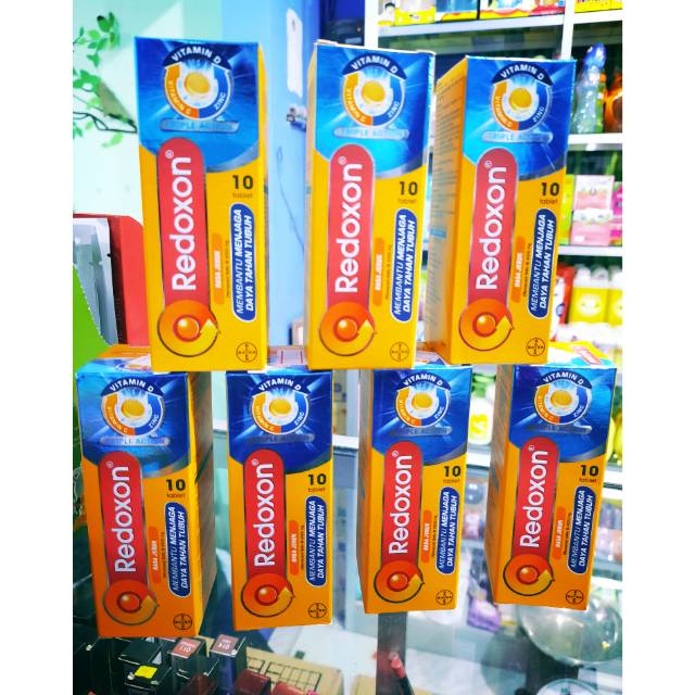 Jual Redoxon isi 10 eff vit c + zink triple action | Shopee Indonesia