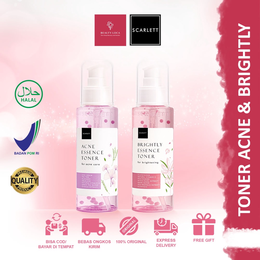 Jual Beauty Loca - Scarlett Whitening Toner Essence Brightly - Acne ...