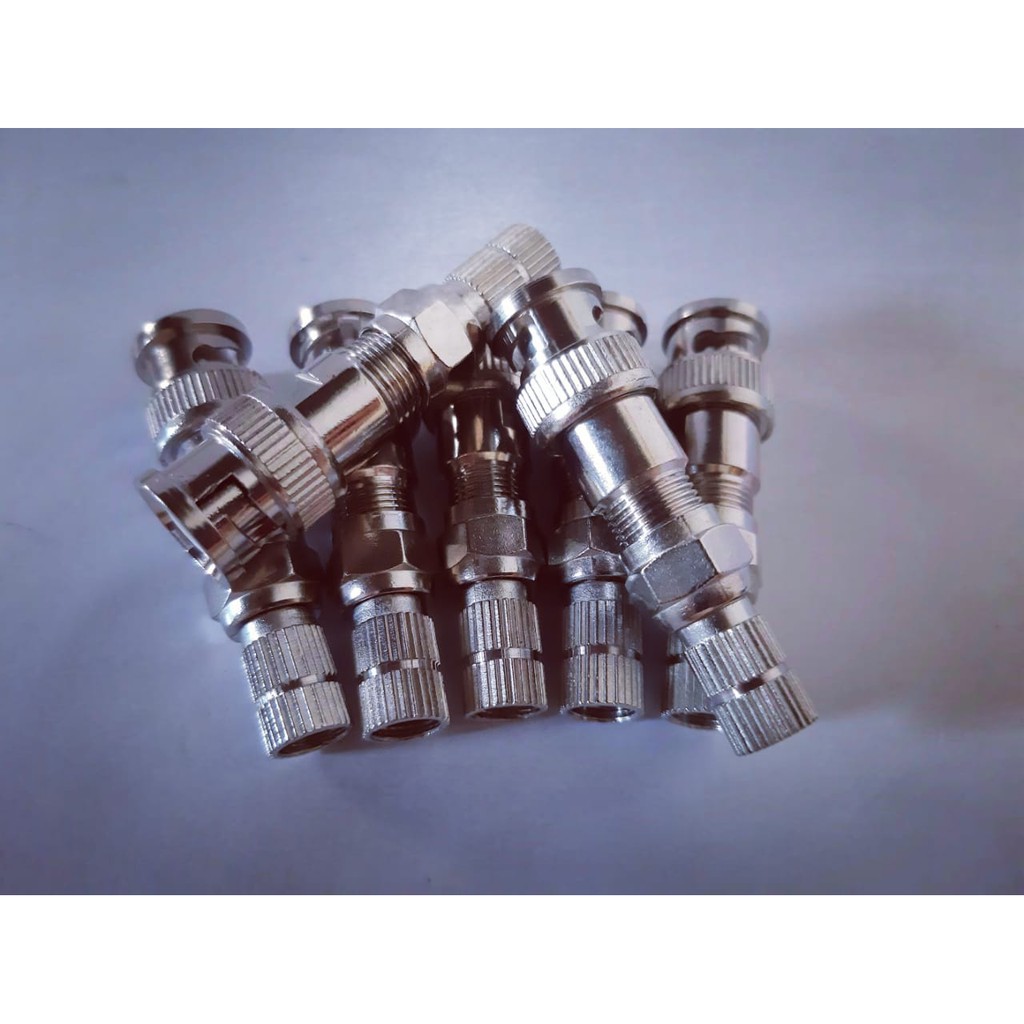 Jual BNC MaLe Drat Jack CCTV Connector | Shopee Indonesia
