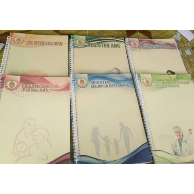 Jual BUKU REGISTER ANC, PARTUS, BUMIL RESTI, KB, RUJUKAN, IMUNISASI ...
