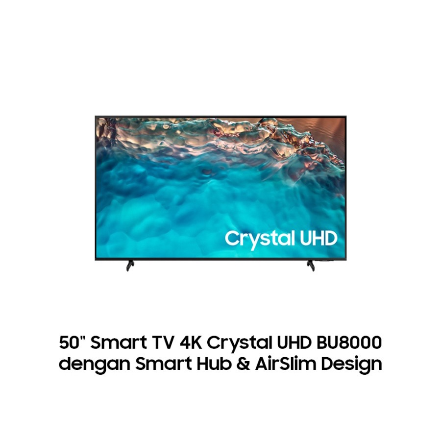 Jual Samsung Smart TV 50 inch Crystal UHD 4K BU8000 dengan Smart Hub | Shopee Indonesia