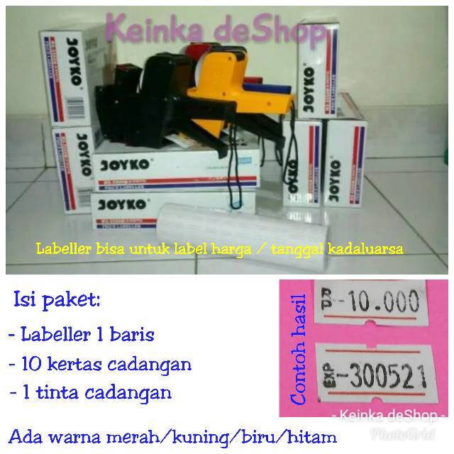 Jual PAKET alat cetak label harga merek merk bandrol price labeller)1 ...