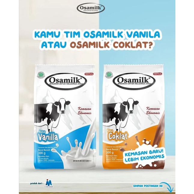 Jual OSAMILK KEMASAN EKONOMIS 300gram | Shopee Indonesia