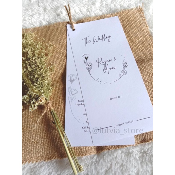 Jual UNDANGAN RUSTIC | UNDANGAN NIKAH SIMPLE | UNDANGAN NIKAH RUSTIC ...