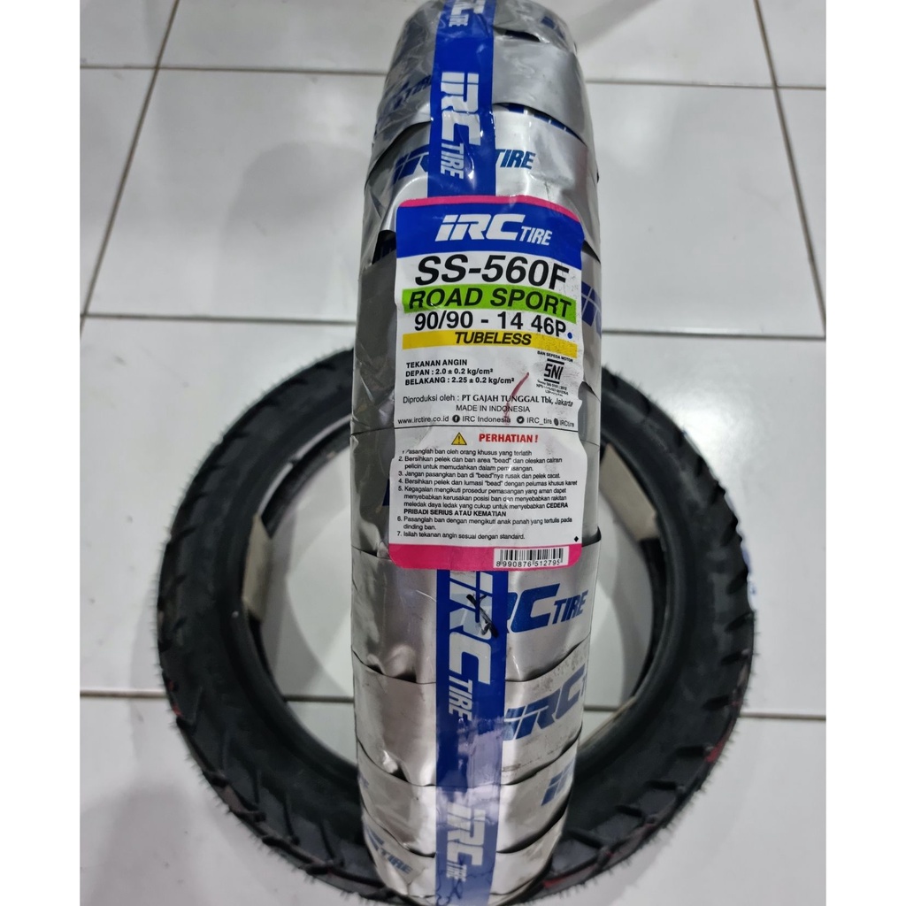 Jual Ban Motor IRC 90/90-14 SS-560F TUBELESS / TUBLES ring 14 (Ban ...