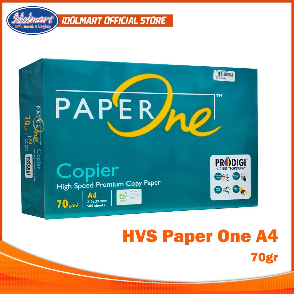 Jual IDOLAKU Kertas A4 70gr Paper One / Kertas HVS A4 75gr Paperone ...