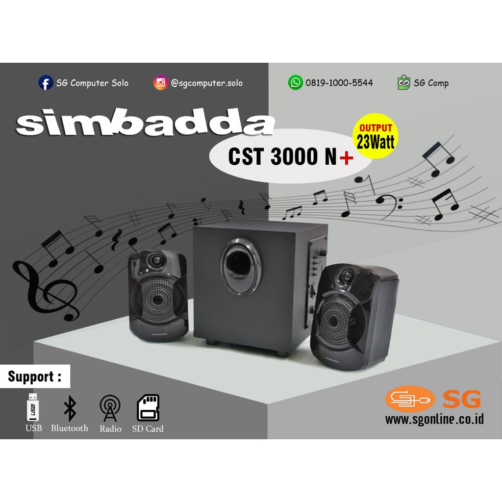 Jual Speaker Aktif Simbadda CST 3000N+ | Shopee Indonesia