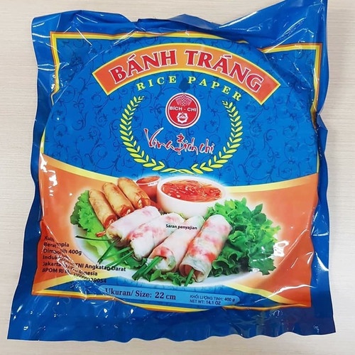 Jual RICE PAPER Banh Trang/ Kulit lumpia vietnam 22cm - Repack 5 lembar ...