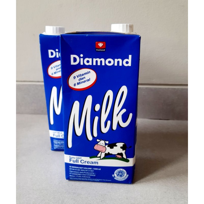 Jual Diamond Milk Susu UHT Full Cream 1 Liter | Shopee Indonesia