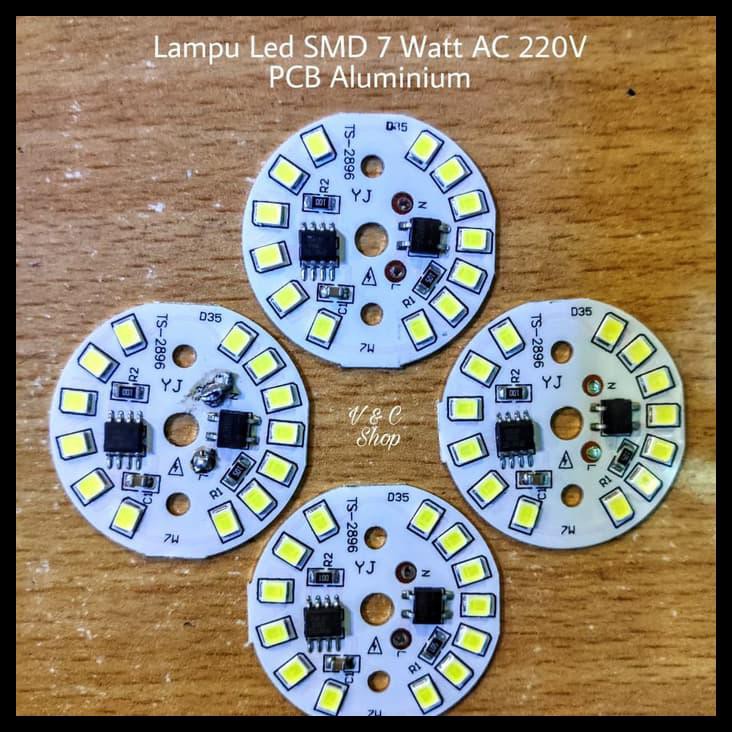 Jual Lampu Led Smd 7 Watt Ac 220V Pcb Aluminium ∅35Mm | Shopee Indonesia
