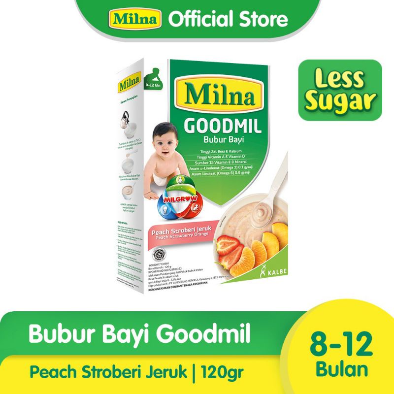 Jual Milna Bubur Bayi Goodmil 120 gr 6+ Bulan 8+ | 120gr Rasa Wortel ...