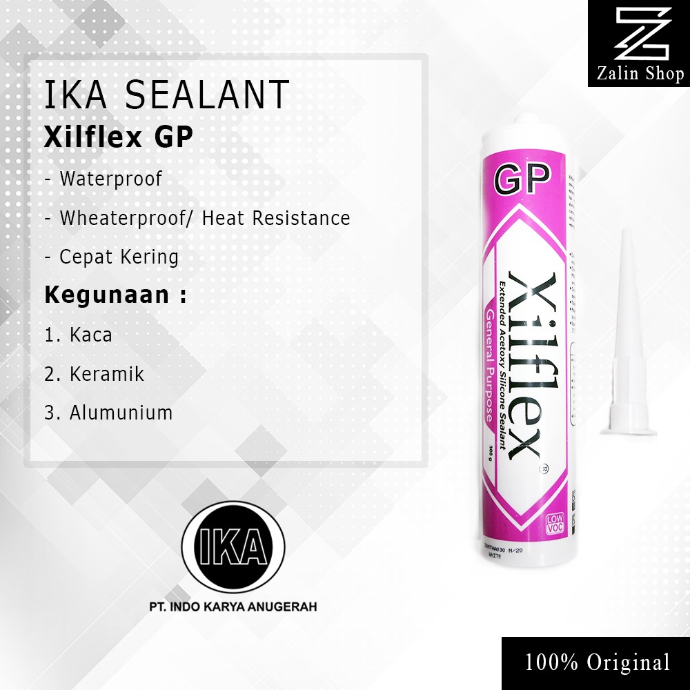 Jual Lem Kaca Aquarium Xilflex Gp/Silicone Sealant Xilflex Gp/Lem ...