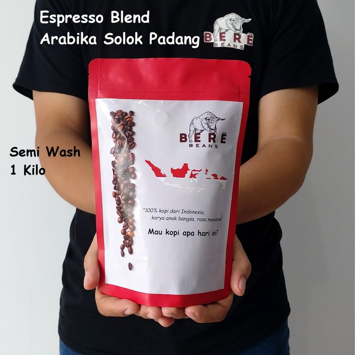 Jual ESPRESSO BLEND Arabika Solok 1 KILO 1KG Es Kopi Susu Coffee Bean ...