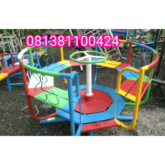 Jual Mainan anak gelas putar besi anti karat galvanis mainan anak ...