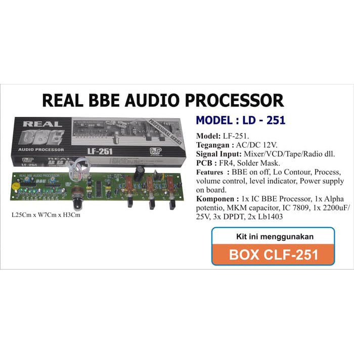 Jual Kit Real BBE audio Processor LF 251 | Shopee Indonesia