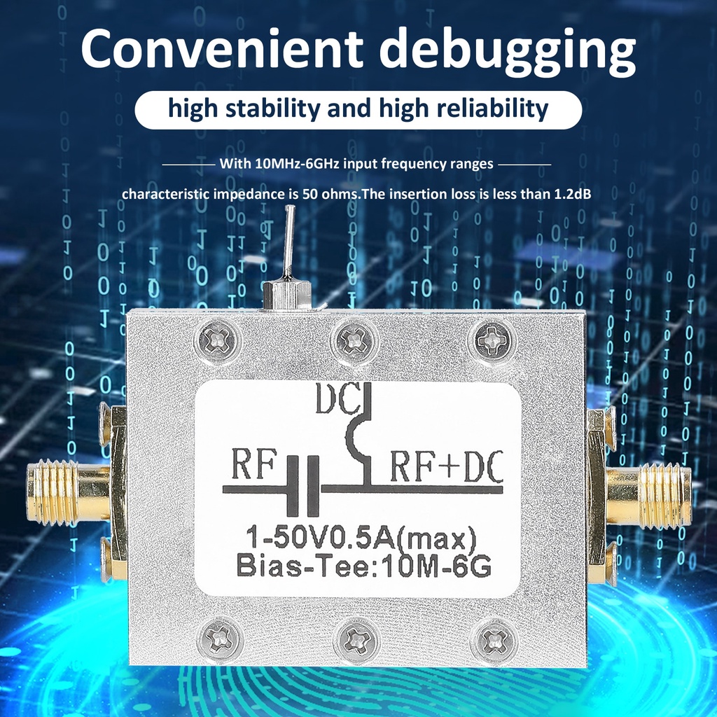 Jual PREORDER DC1-50V 10MHz-6GHz Broadband Bias Tee Radio Frequency ...