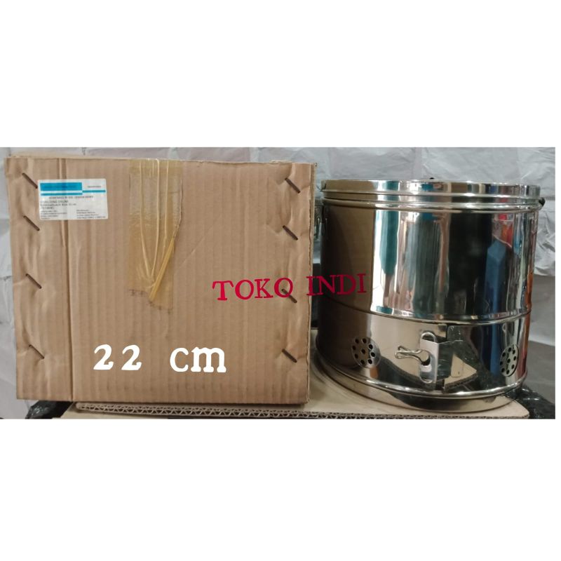 Jual Tromol 22 cm/Dressing Drum 22 cm/Tromol Kasa 22 cm Stainless ...