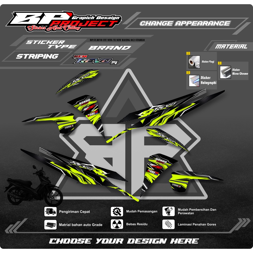 Jual STRIPING REVO - STICKER STRIPING REVO - LIST VARIASI REVO FI NEW ...