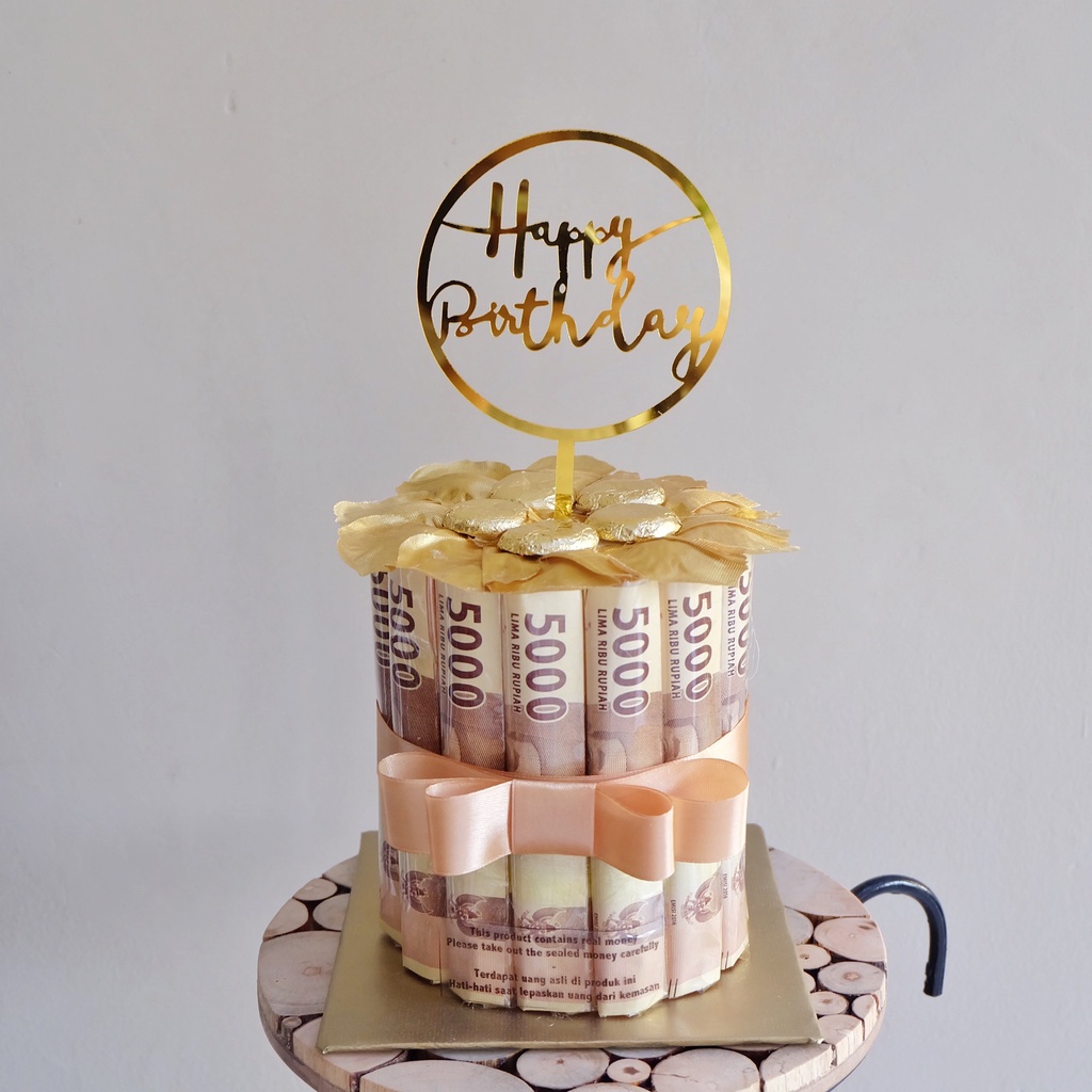Jual Money Cake Kue Uang Hadiah Gift Ulang Tahun Birthday Graduation ...