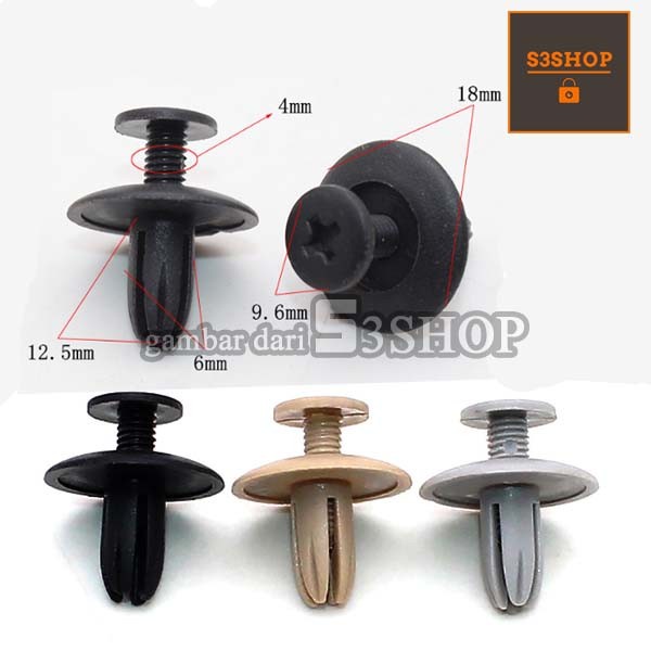 Jual Klip Kancing Cengkeh Body Mobil Motor Kecil Sedang Obeng Universal ...