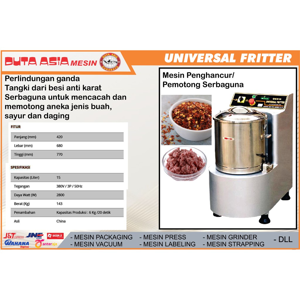 Jual MESIN PENGGILING (GRINDER) BAHAN BAKU KERING MAUPUN BASAH ...