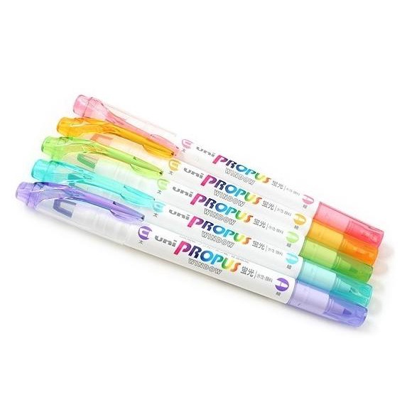 Jual Uni Propus Window Soft Color Double-Sided Highlighter | Shopee ...