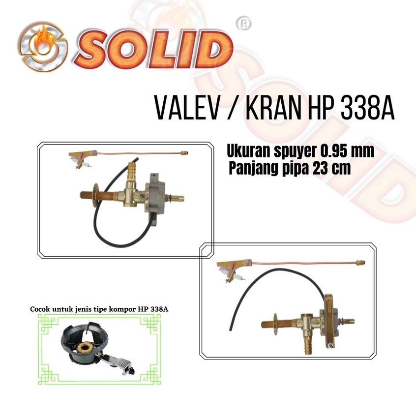 Jual Kran Valev Valve Kompor Gas Tekanan Tinggi HP 338 Auto SOLID ...