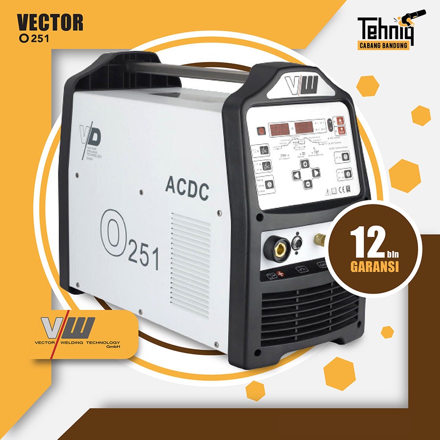 Jual Inverter Welding VECTOR O-251 (ACDC TIG Pulse + MMA + Plasma ...
