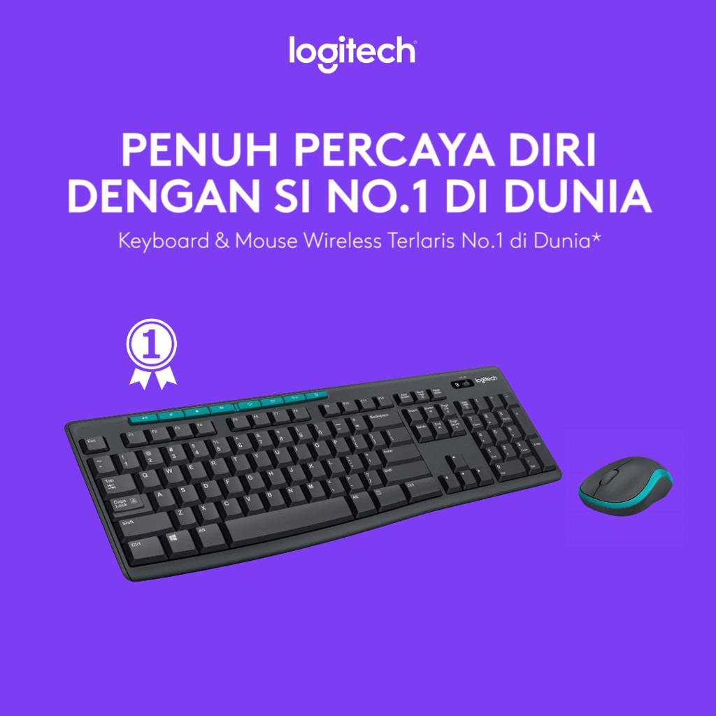Jual Logitech Mk270r Combo Keyboard Dan Mouse Wireless Dengan Tombol Multimedia Shopee Indonesia