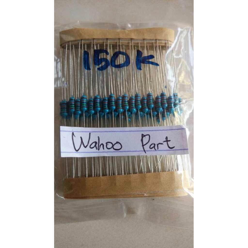 Jual Resistor metal film 150K 1/4 watt isi 100 pcs | Shopee Indonesia
