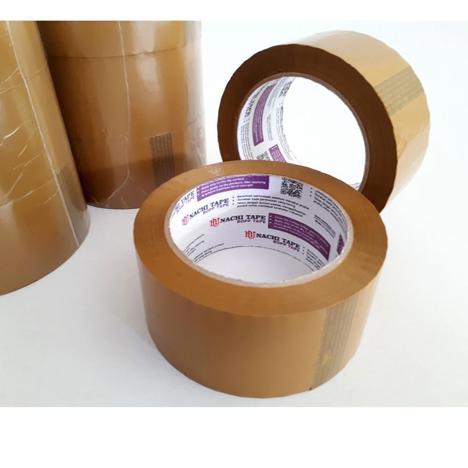 Jual Lakban Nachi Coklat 2" ( 48mm ) | Shopee Indonesia