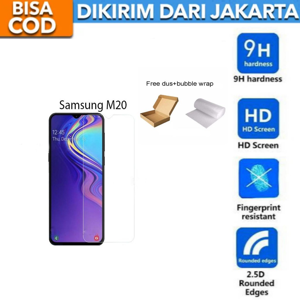 Jual Samsung Galaxy M20 Tempered Glass Screen Protector Anti Gores ...
