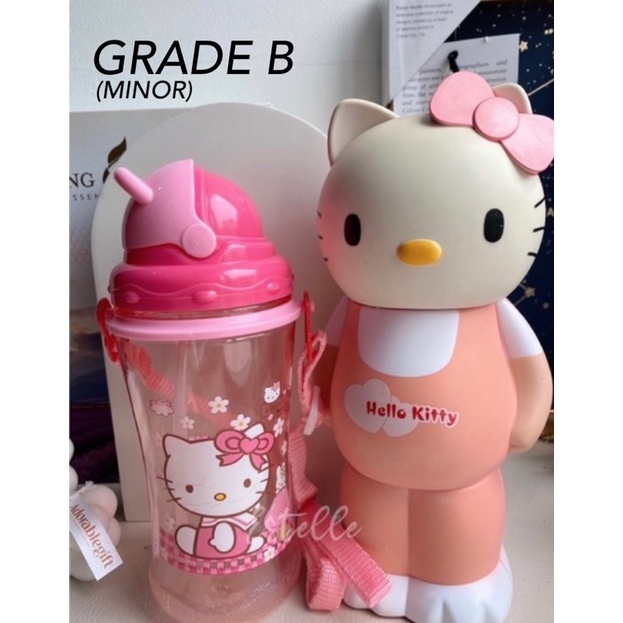 Jual SALE GRADE B - BOTOL MINUM KARAKTER HELLO KITTY TRANSPARANT 300ml | Shopee Indonesia