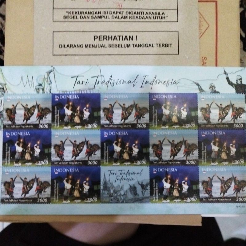 Jual Perangko Original Pos Indonesia edisi Tari Tradisional.Indonesia ...