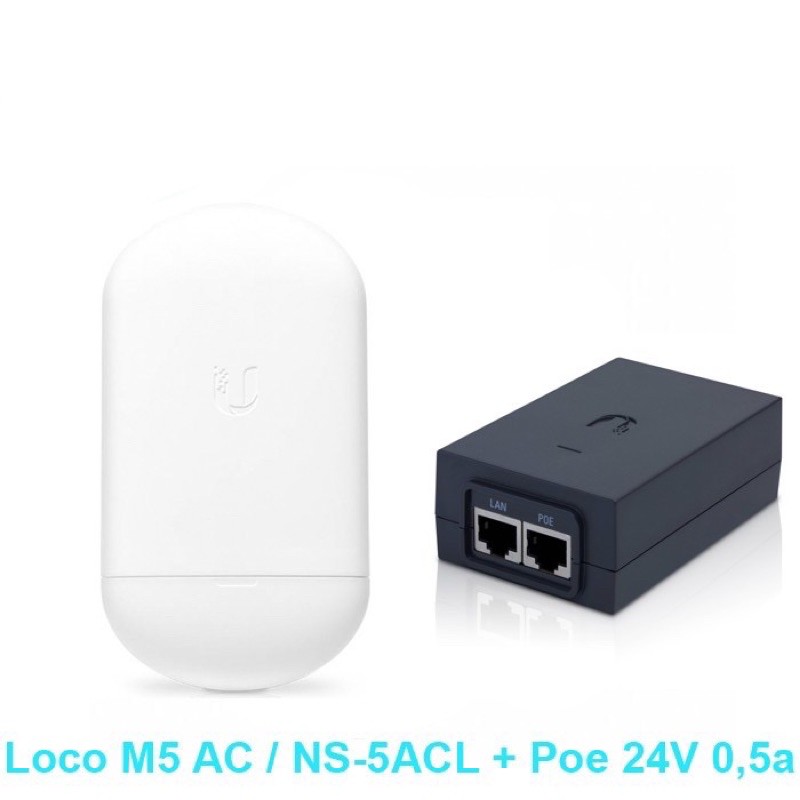 Jual Ubiquiti nano station loco 5ac / ns-5acl + poe 24v 12watt gigabit ...