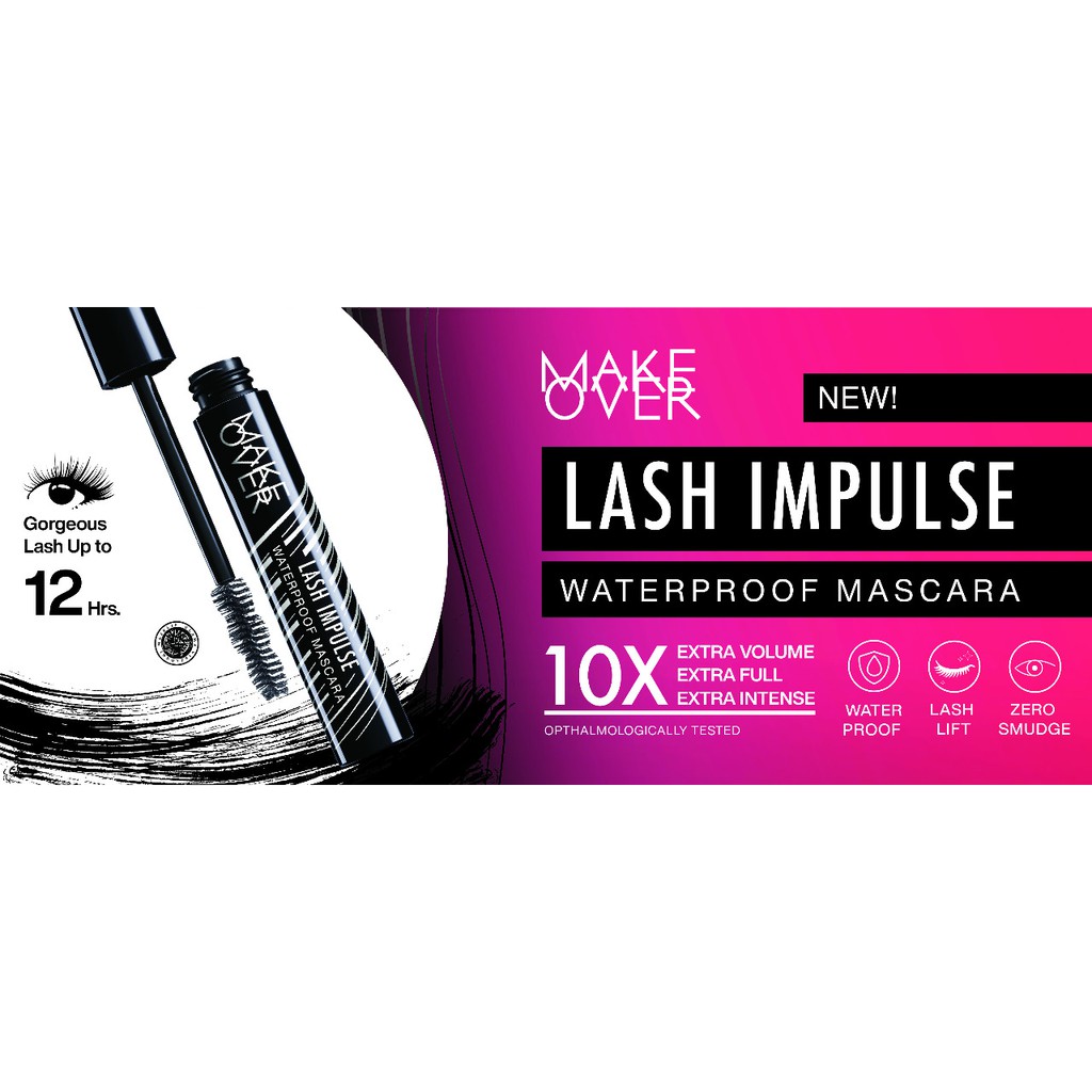 Jual MAKE OVER LASH IMPLUSE WATERPROOF MASCARA || maskara MAKE OVER ...
