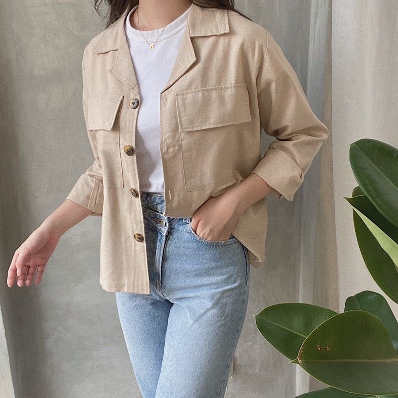 Jual CLARYN OUTER LINEN - KEMEJA LINEN | Shopee Indonesia